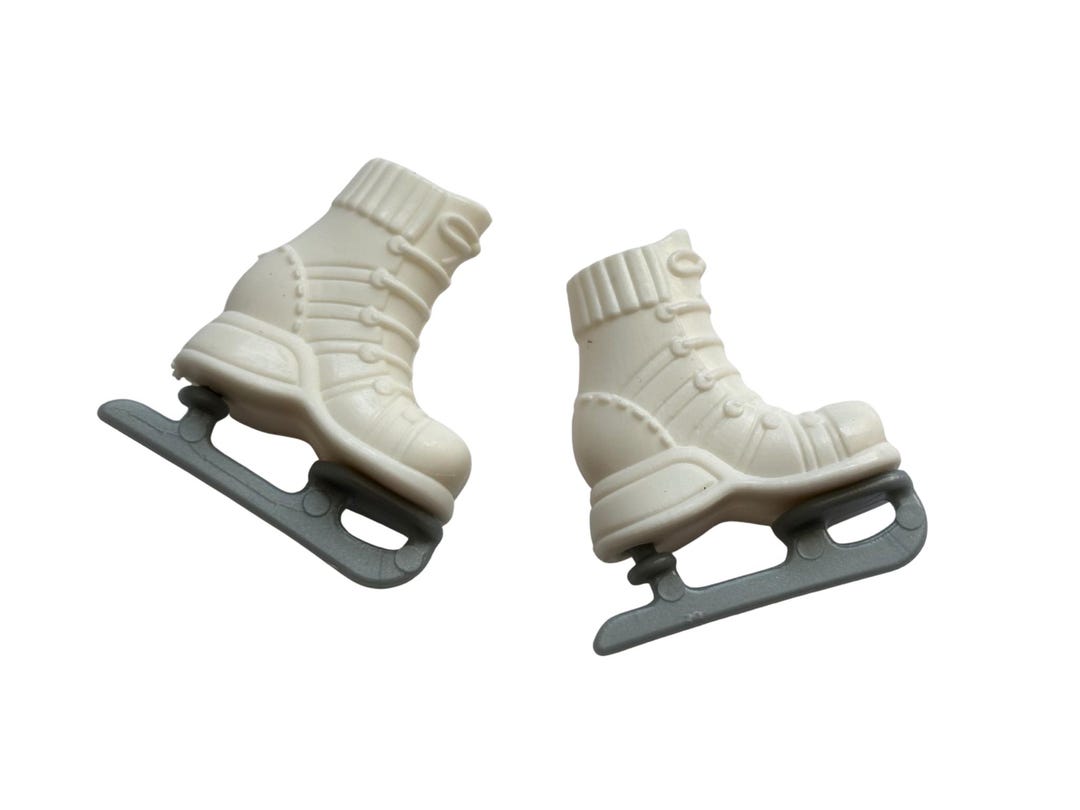 4 Pairs of White Iceskates for Dolls-fits 11.5” Dolls - Etsy