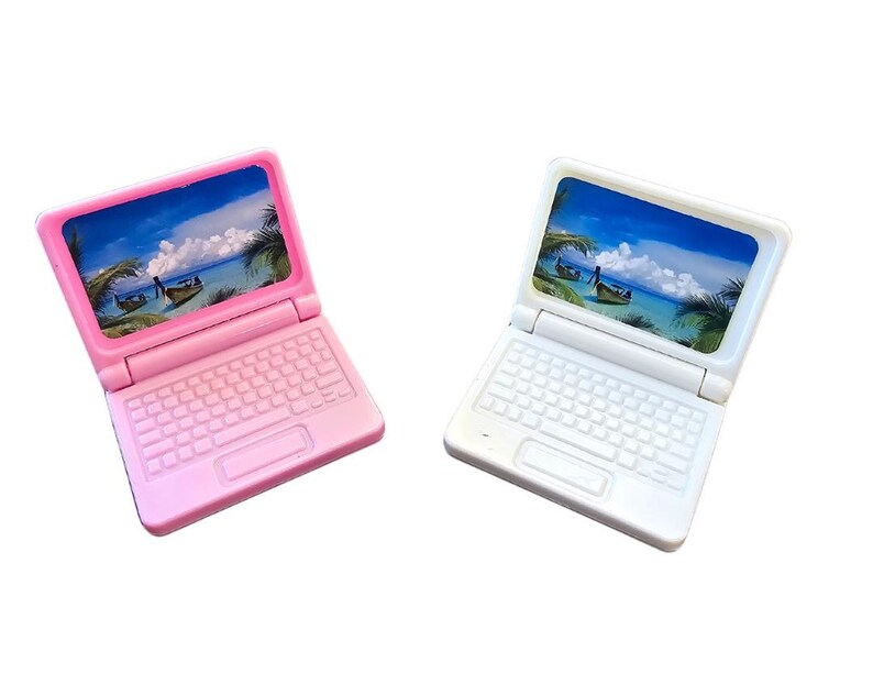 1 Laptop for 11.5" Dolls - Opens and Closes - Pink or White - Etsy