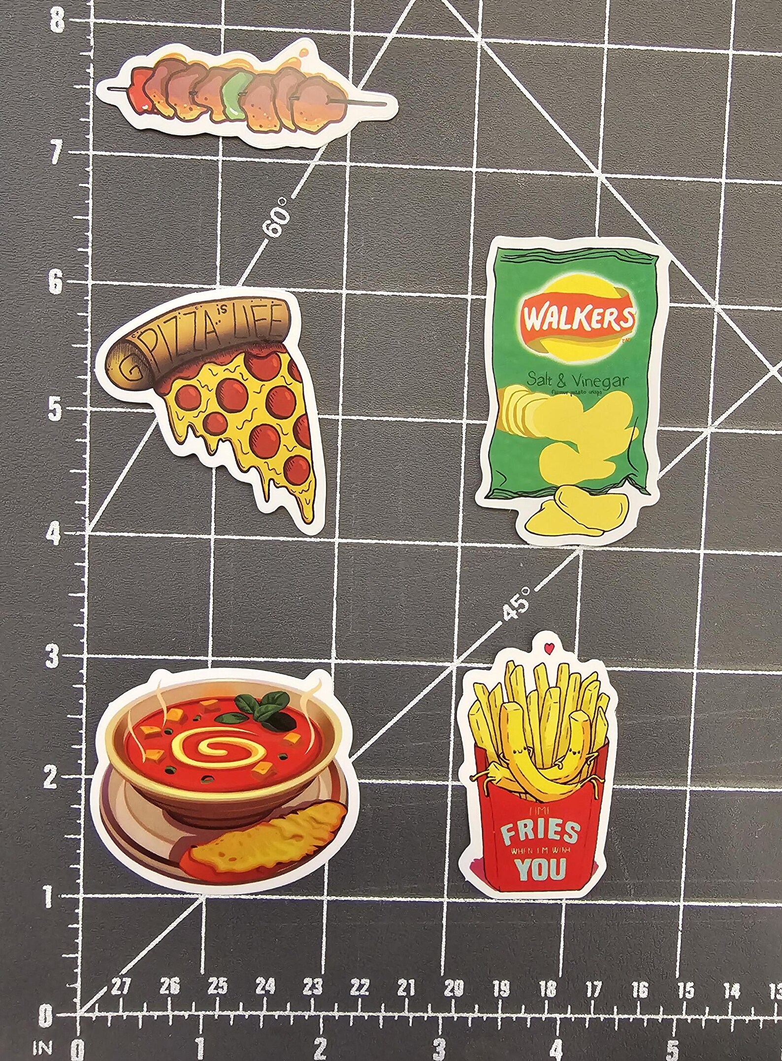 10pcs. Food Vinyl Stickers-set 5 - Etsy