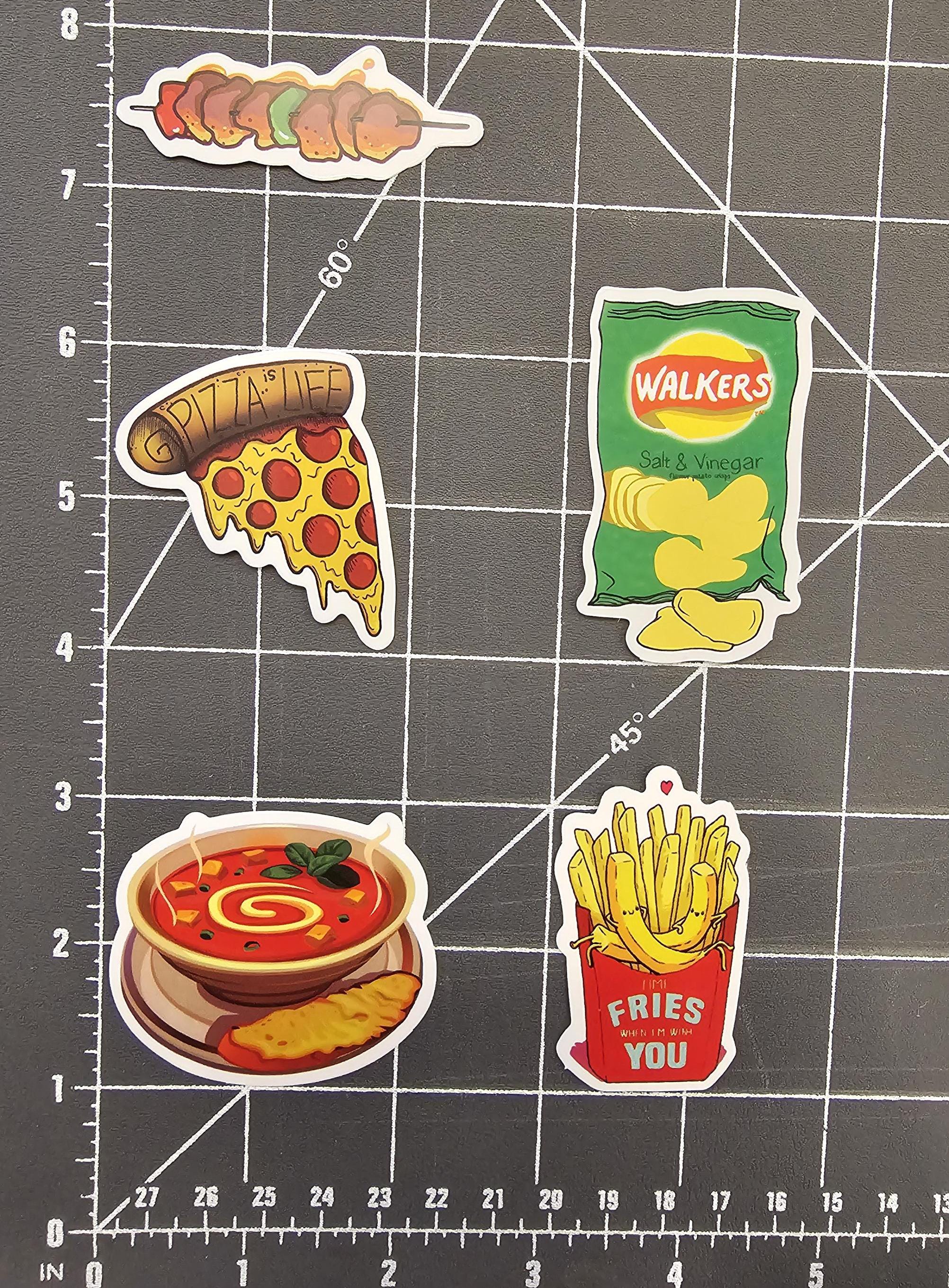 10pcs. Food Vinyl Stickers-set 5 - Etsy
