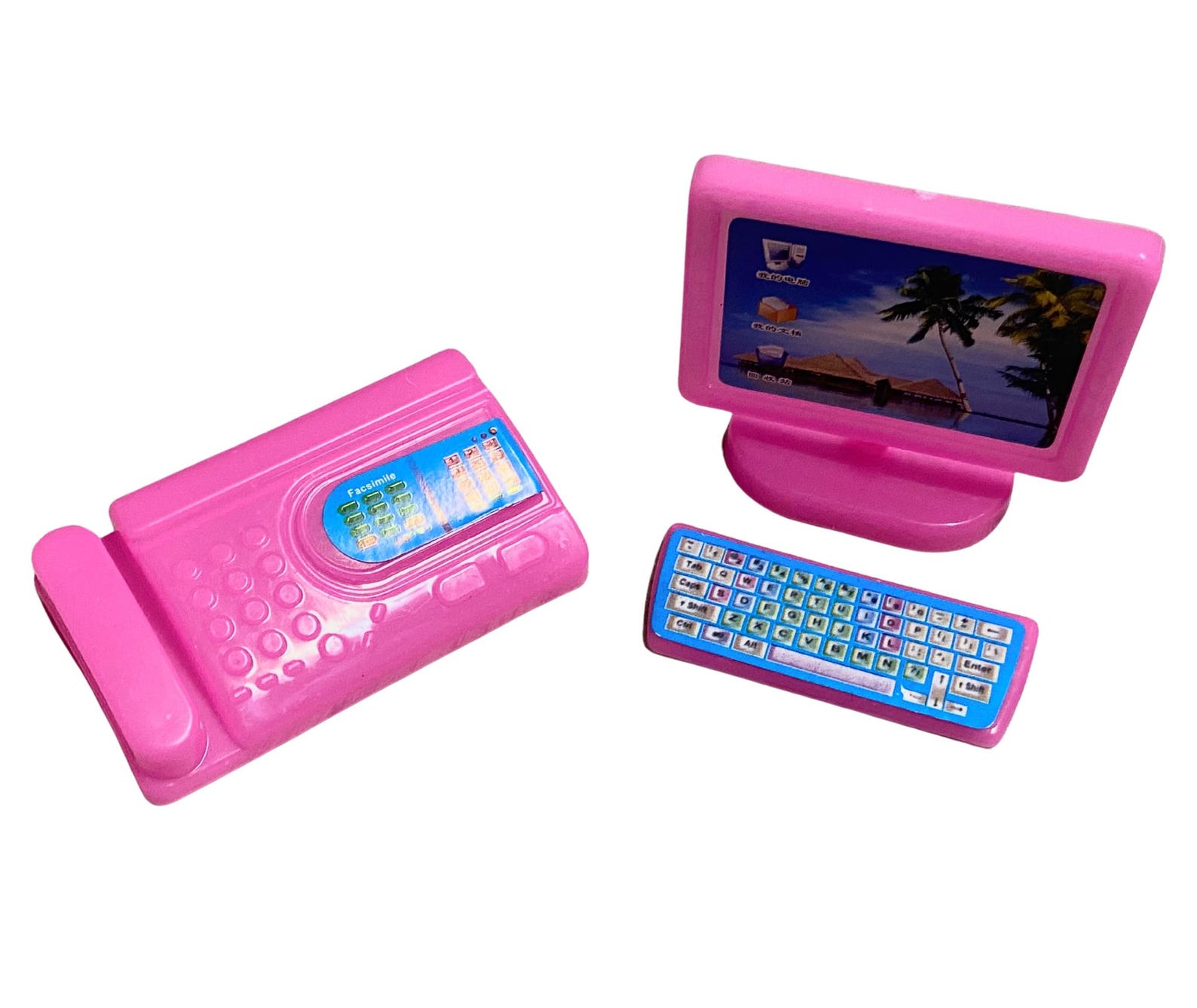 Computer/keyboard and Telephone Toy for Fashion Doll - Etsy