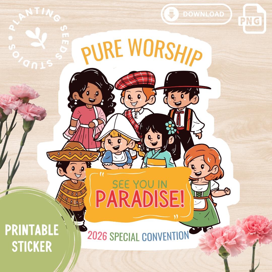 2026 Special Convention Printable Sticker - Pure Worship - Etsy