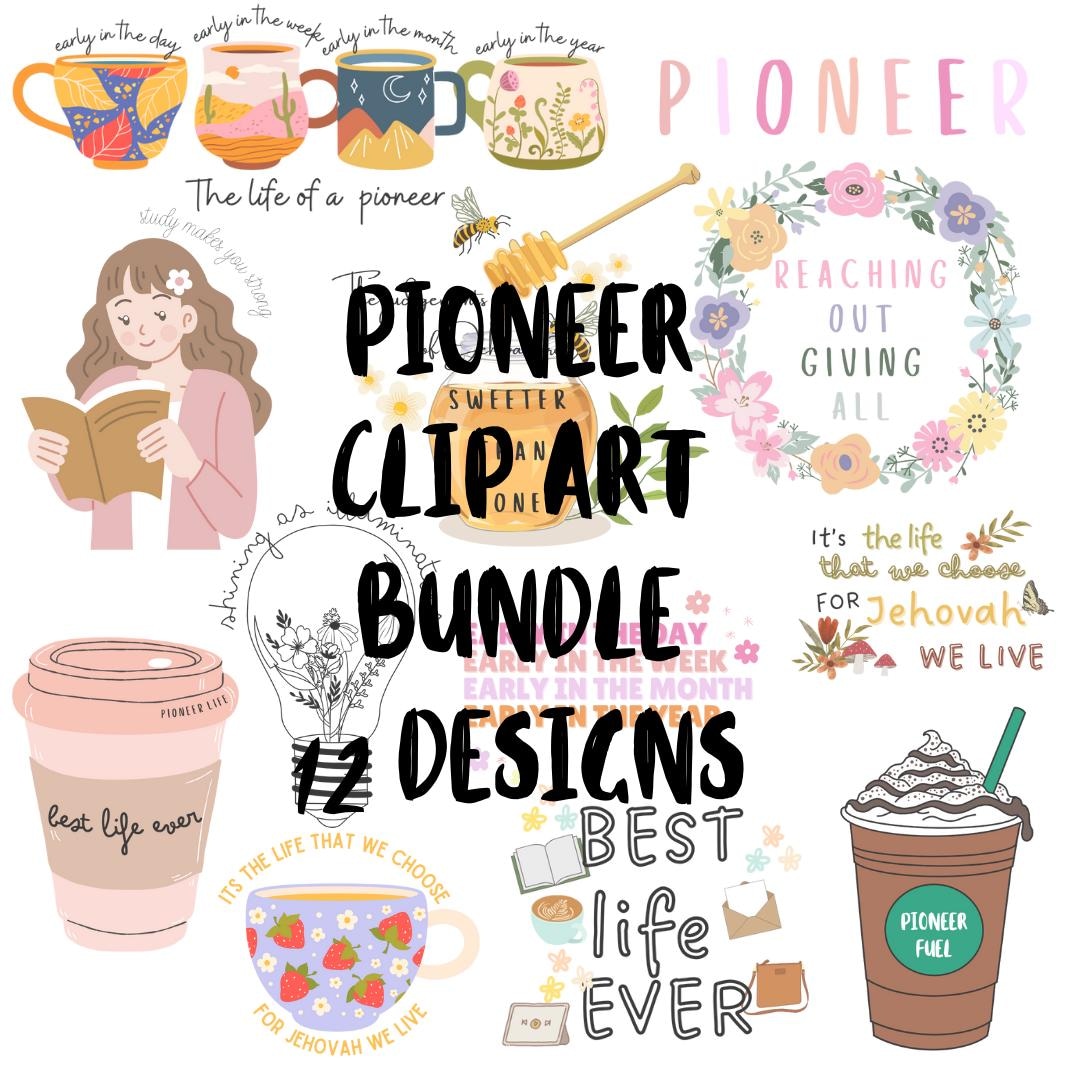 JW Pioneer Clip Art Bundle - 12 Designs - Gift - Digital Download - Etsy