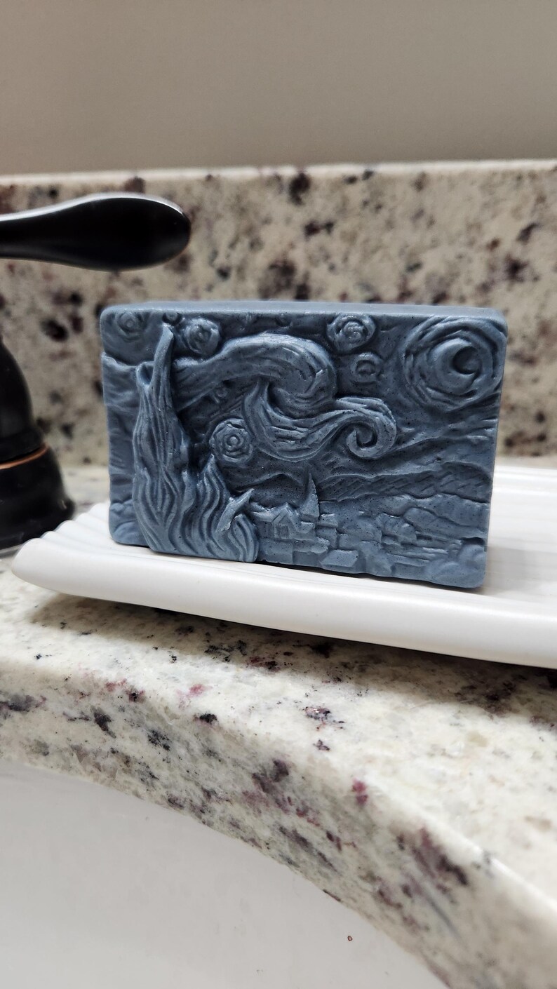 Starry Night Soap: Natural, Organic Van Gogh Inspired Art Soap - Etsy