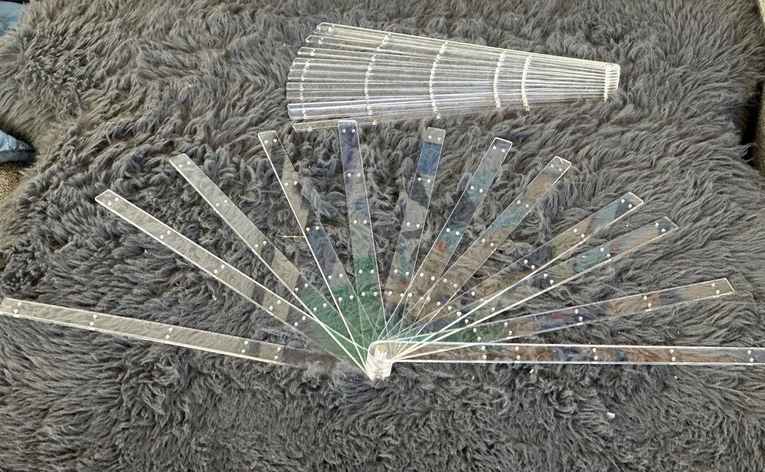 Acrylic Fan Staves 2 Sets/12 Staves per Set - Etsy