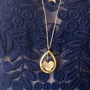 Custom Name Locket Personalized Locket Necklace Heart - Etsy