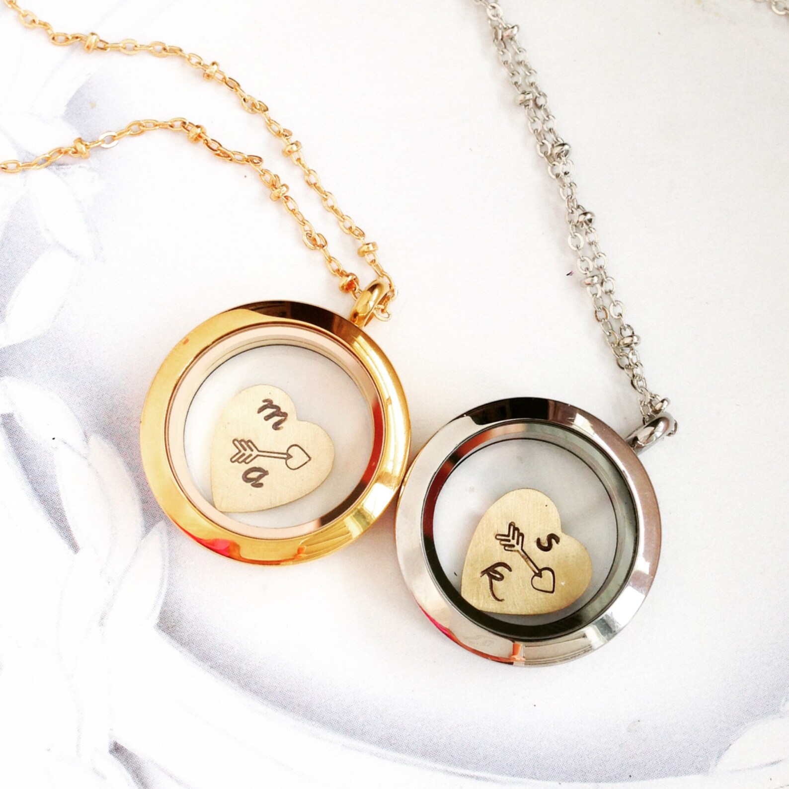 Personalized Womens Jewelry Initial Locket Custom Initial - Etsy