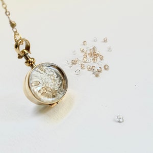 Beveled Glass Locket Y Necklace, Oval Glass Locket, Floating Locket ...