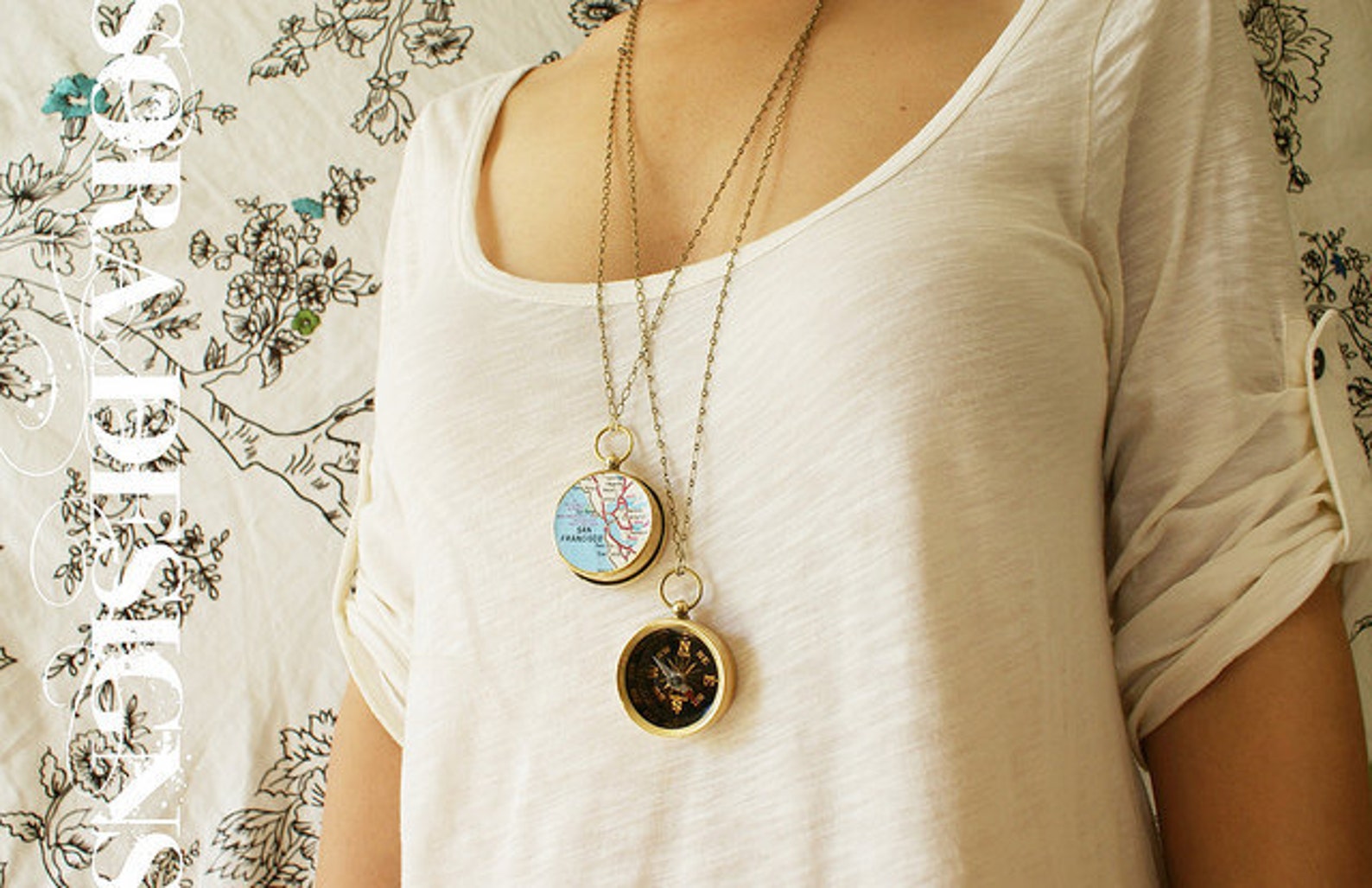 Custom Map Jewelry Map Compass Necklace Custom Graduation - Etsy