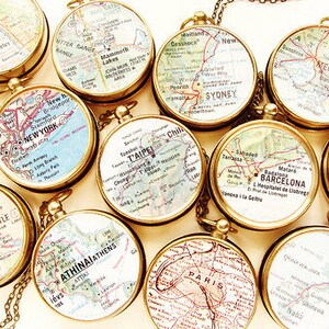 Brooklyn Map Compass Keychain, Personalized Gift, Custom Map Compass Keychain, Personalized ...