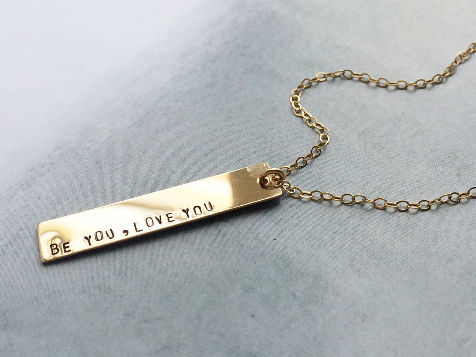 Lucky Hummingbird Necklace, Personalized Bar Necklace, Horseshoe ...