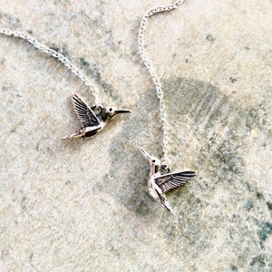 Realistic Hummingbird Earrings, Pull Through Earrings, Hummingbird ...