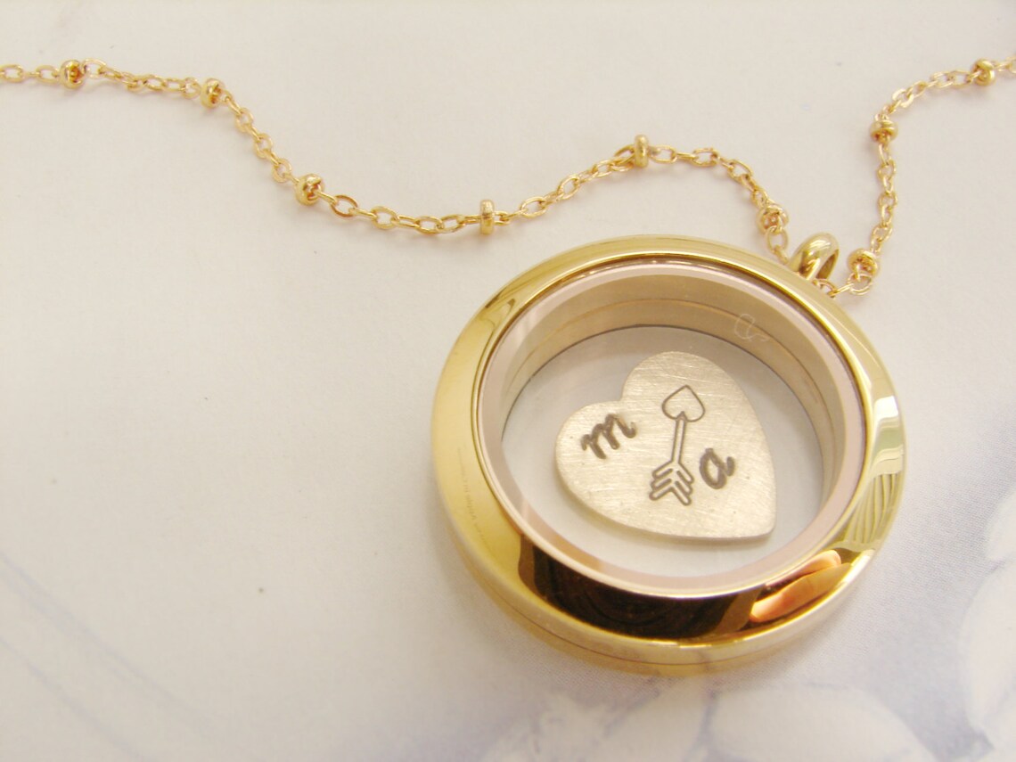 Personalized Womens Jewelry Initial Locket Custom Initial - Etsy