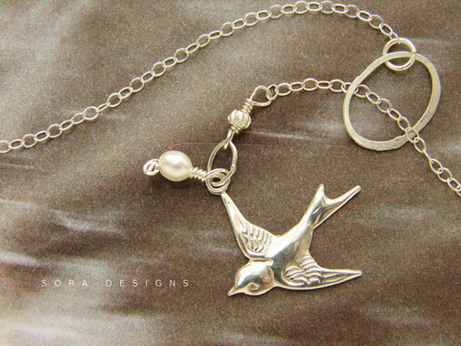 Dove Lariat Flying Bird Y Necklace Bridesmaid Jewelry - Etsy