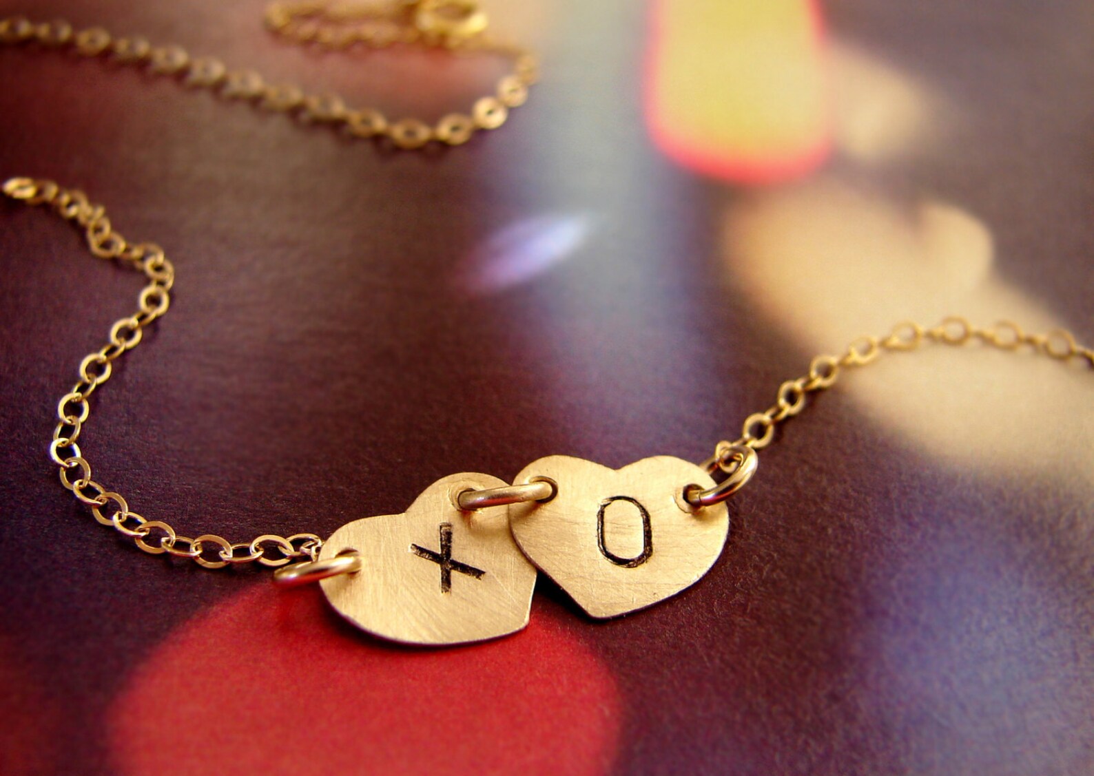 XO Necklace Personalized Jewelry XOXO Charm Initial - Etsy