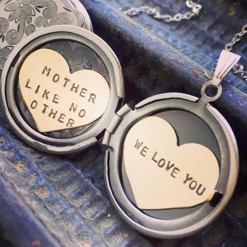 Custom Locket Necklace We Love You Personalized Jewelry - Etsy