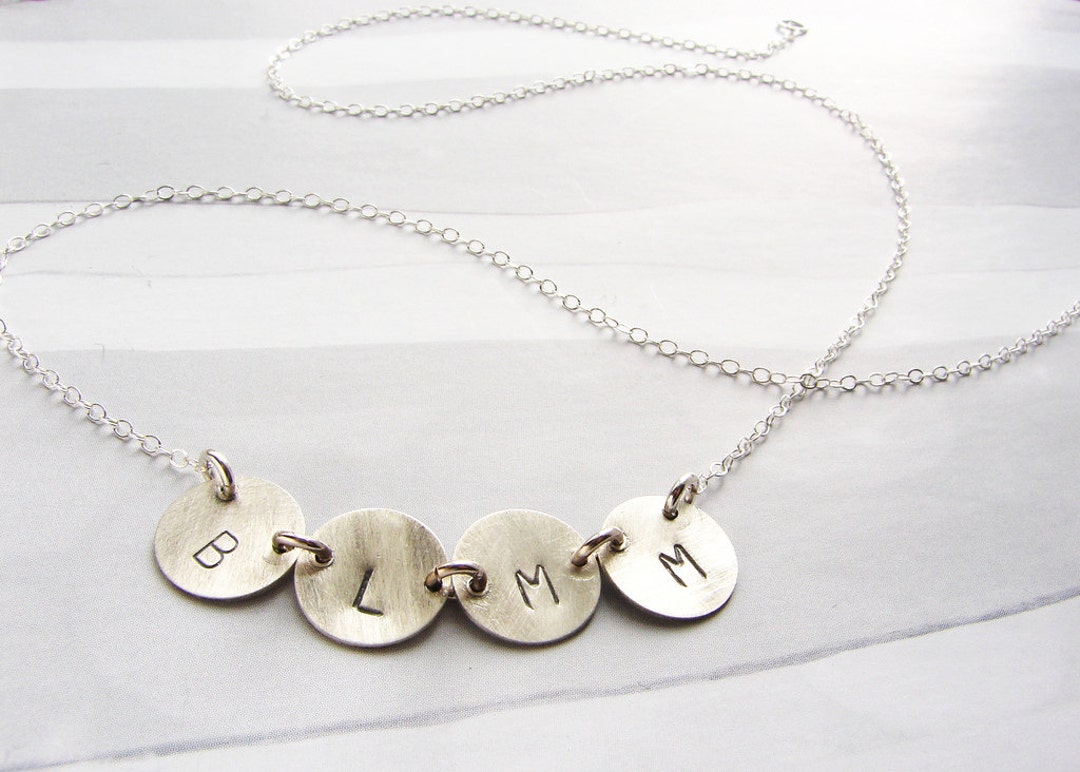 Personalized Jewelry, Initial Necklace, Monogram Pendant Necklace, Name ...