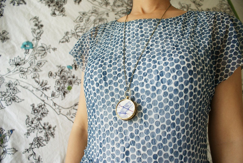 Brooklyn Map Compass Keychain Personalized Gift Custom Map - Etsy