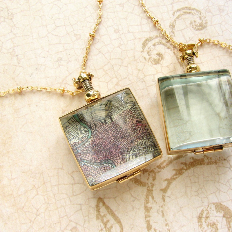 Glass Locket - Etsy