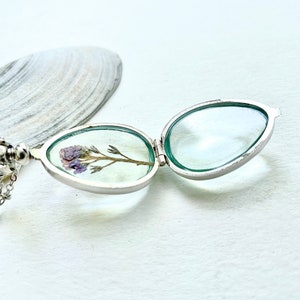 Beveled Glass Locket Necklace, Glass Locket Pendant, Personalized Women ...