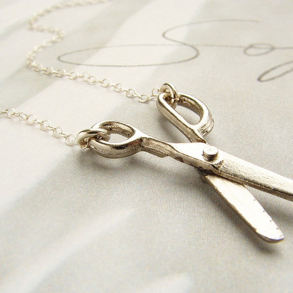 Scissor Necklace - Etsy