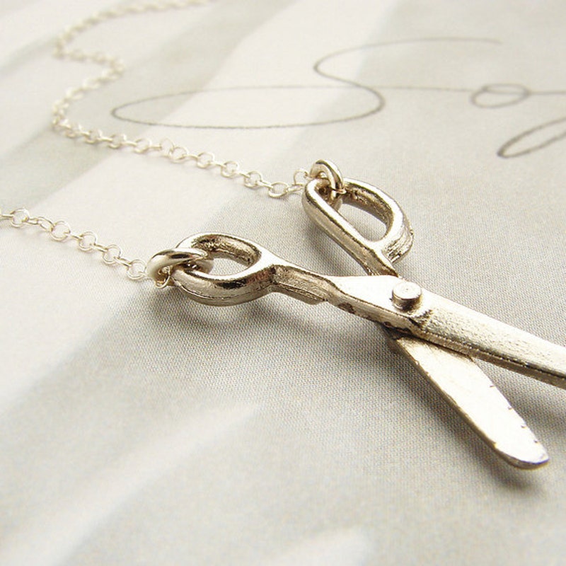 Scissor Necklace - Etsy