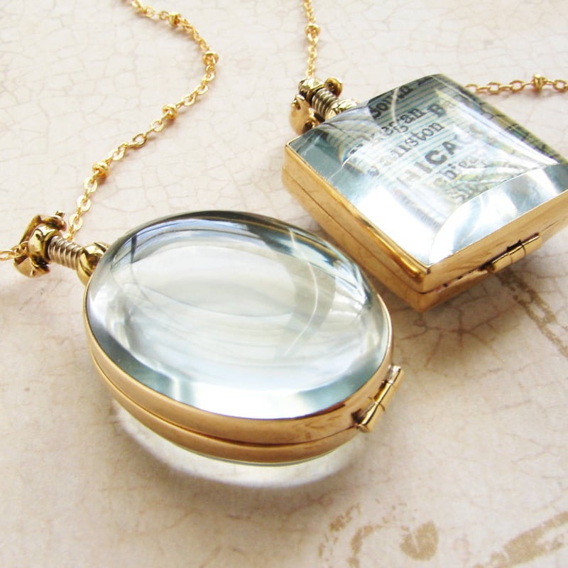 Glass Locket - Etsy
