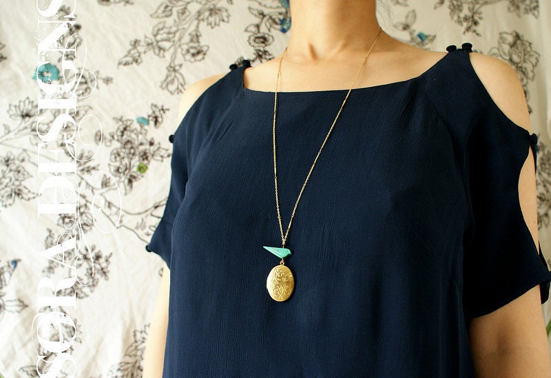 Blue Bird Oval Locket Long Necklace Pendant Necklace - Etsy Blue Bird Oval Locket Long Necklace Pendant Necklace - Etsy