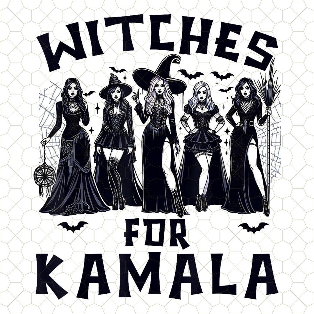 Witches for Kamala Harris Election 2024 Halloween Png, Kamala Harris ...