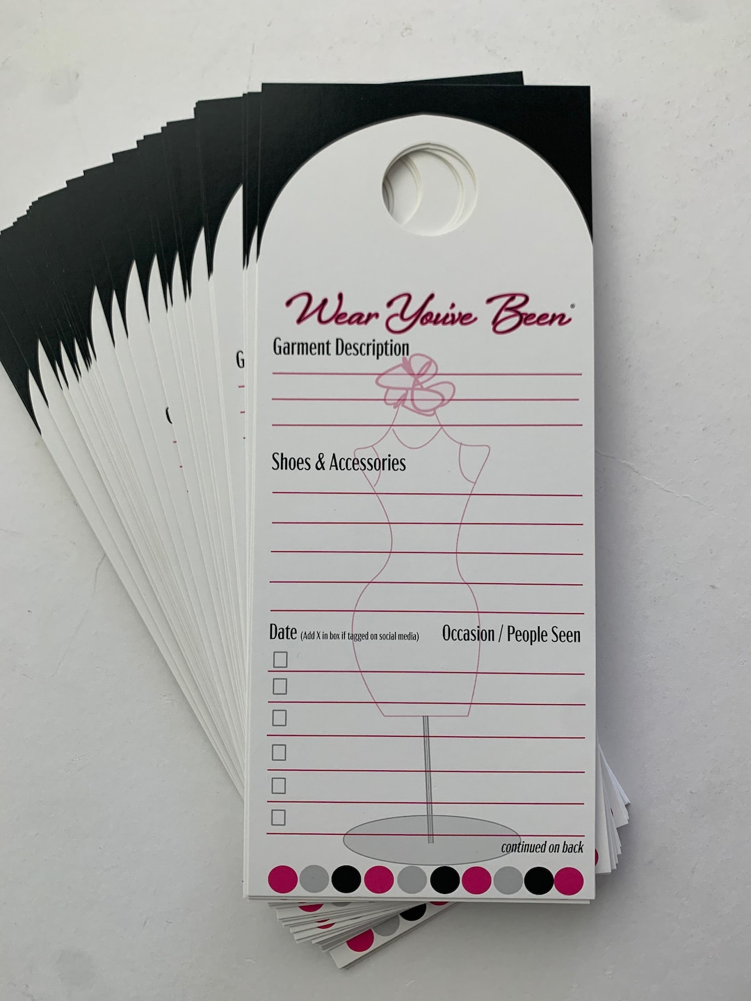 Total Closet Re-do! Econo Pack of 60 Wear You've Been Tags - FREE ...