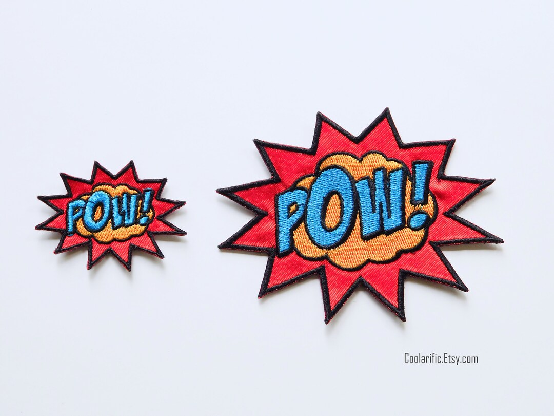 POW! Comic Sound Effect Sticker Patch - Pop Art Accessory - Etsy