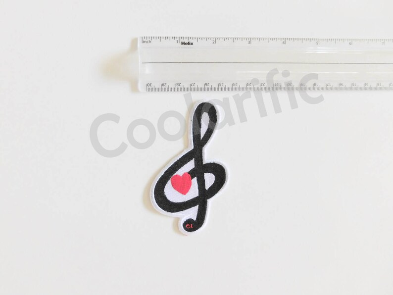 Treble Clef Music Note Sticker Patch | Etsy