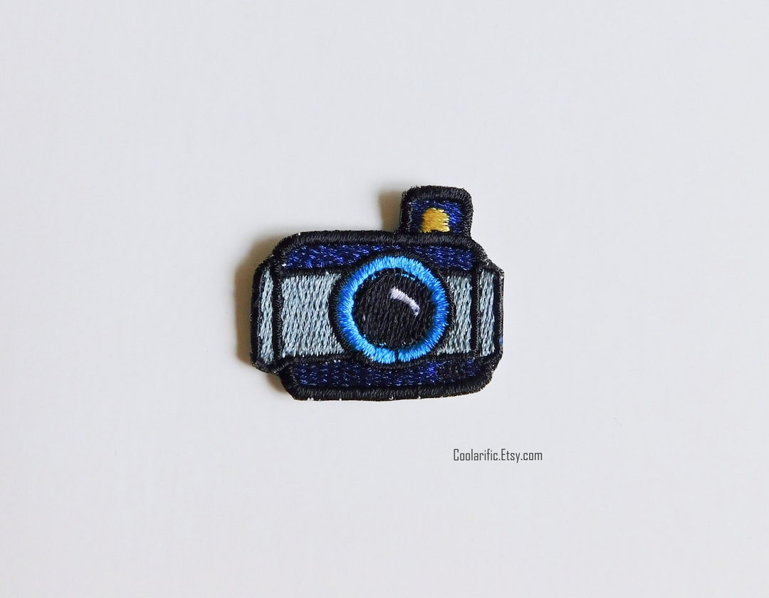 Camera Embroidered Sticker Patch: DIY Craft Applique - Etsy
