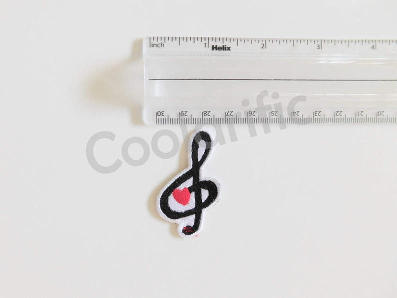 Treble Clef Music Note Sticker Patch | Etsy