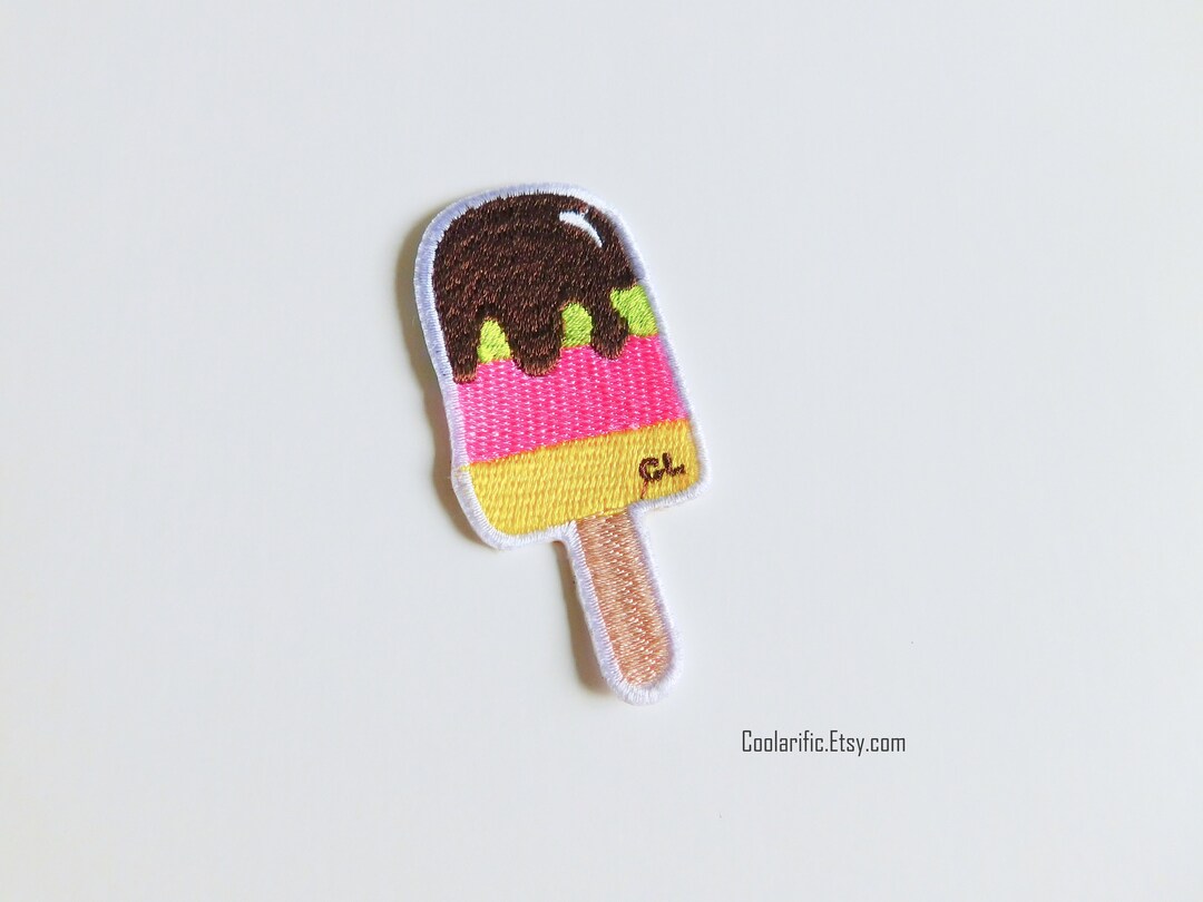 Ice Pop Sticker Patch | Cute Ice Cream Embroidery Patch | Trendy ...