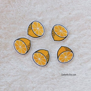 Lemon Patch Sticker | Embroidery Applique Patch | Yellow Fruit Stick on ...