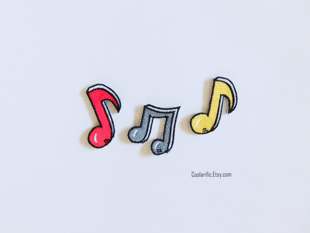 Music Notes Sticker Patch (sold Individually or Set) - Etsy