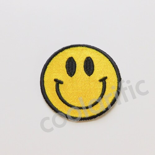Smiley Face Patch Custom Made - Etsy
