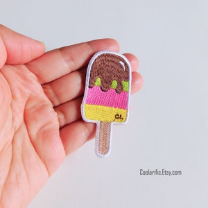 Ice Pop Sticker Patch | Cute Ice Cream Embroidery Patch | Trendy ...