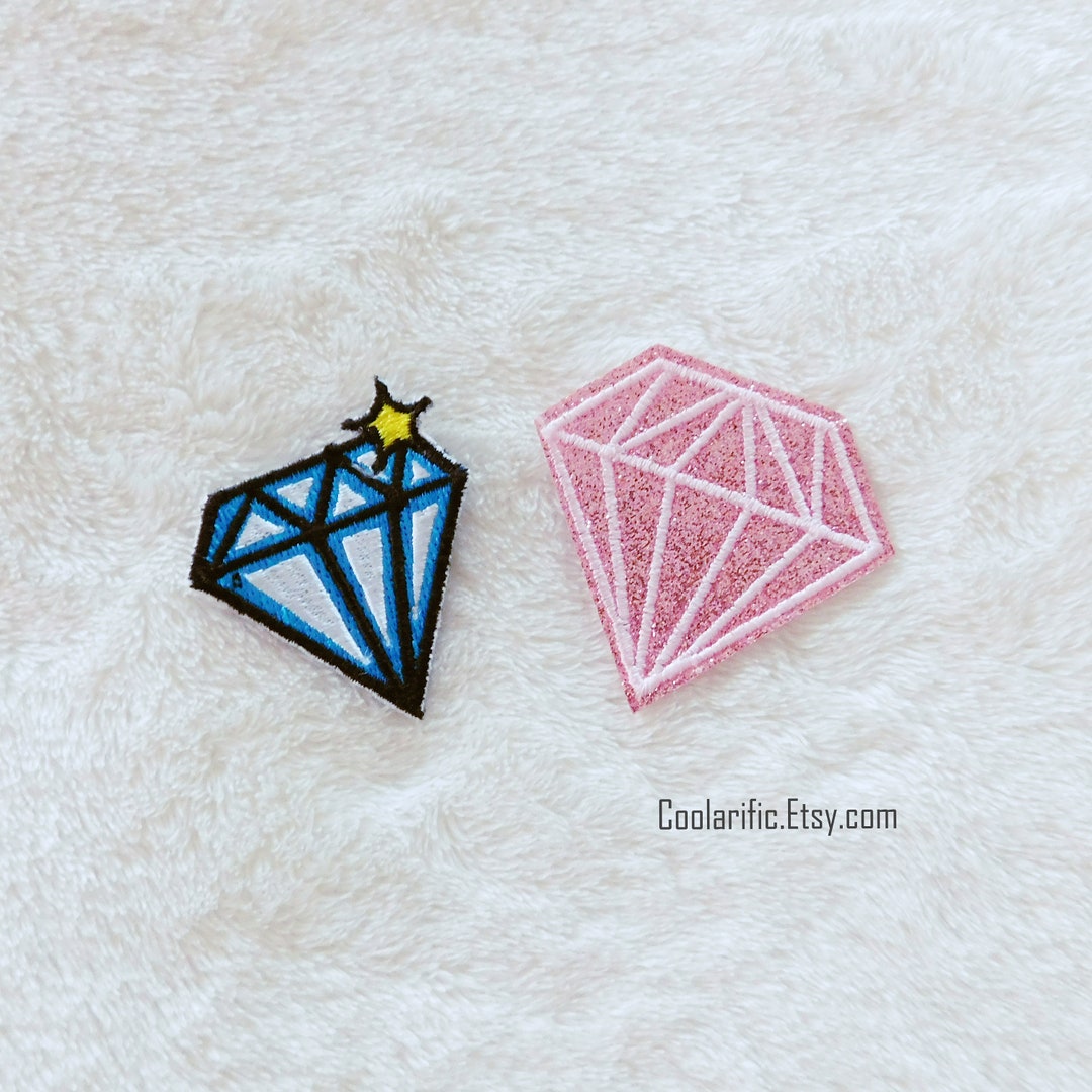 Diamond Sticker Patch Blue Diamond Sticker Pink Glitter Diamond Patch ...