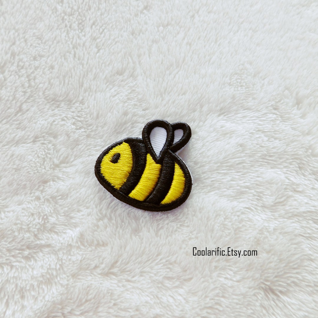 Bee Embroidery Patch | Stick-on Patch | Cute Embroidery Sticker ...