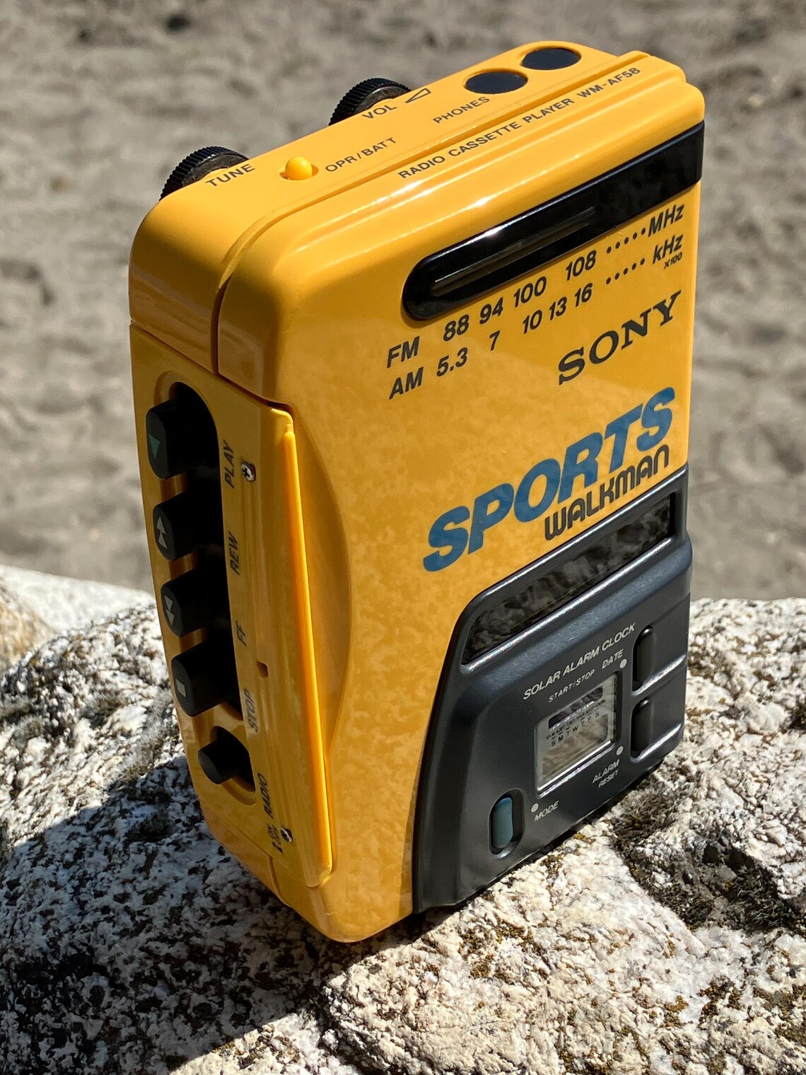 Walkman Wallet W/ Solar Clock Black Leather Interior - Etsy