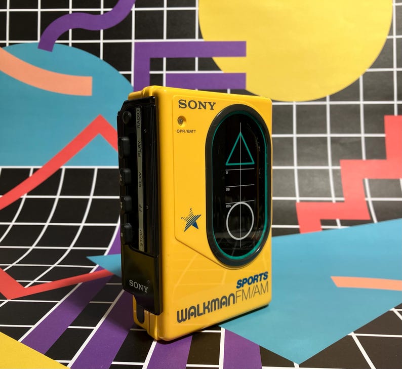 Walkman Wallet Black Leather Interior - Etsy