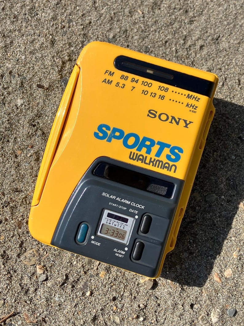 Walkman Wallet W/ Solar Clock Black Leather Interior - Etsy