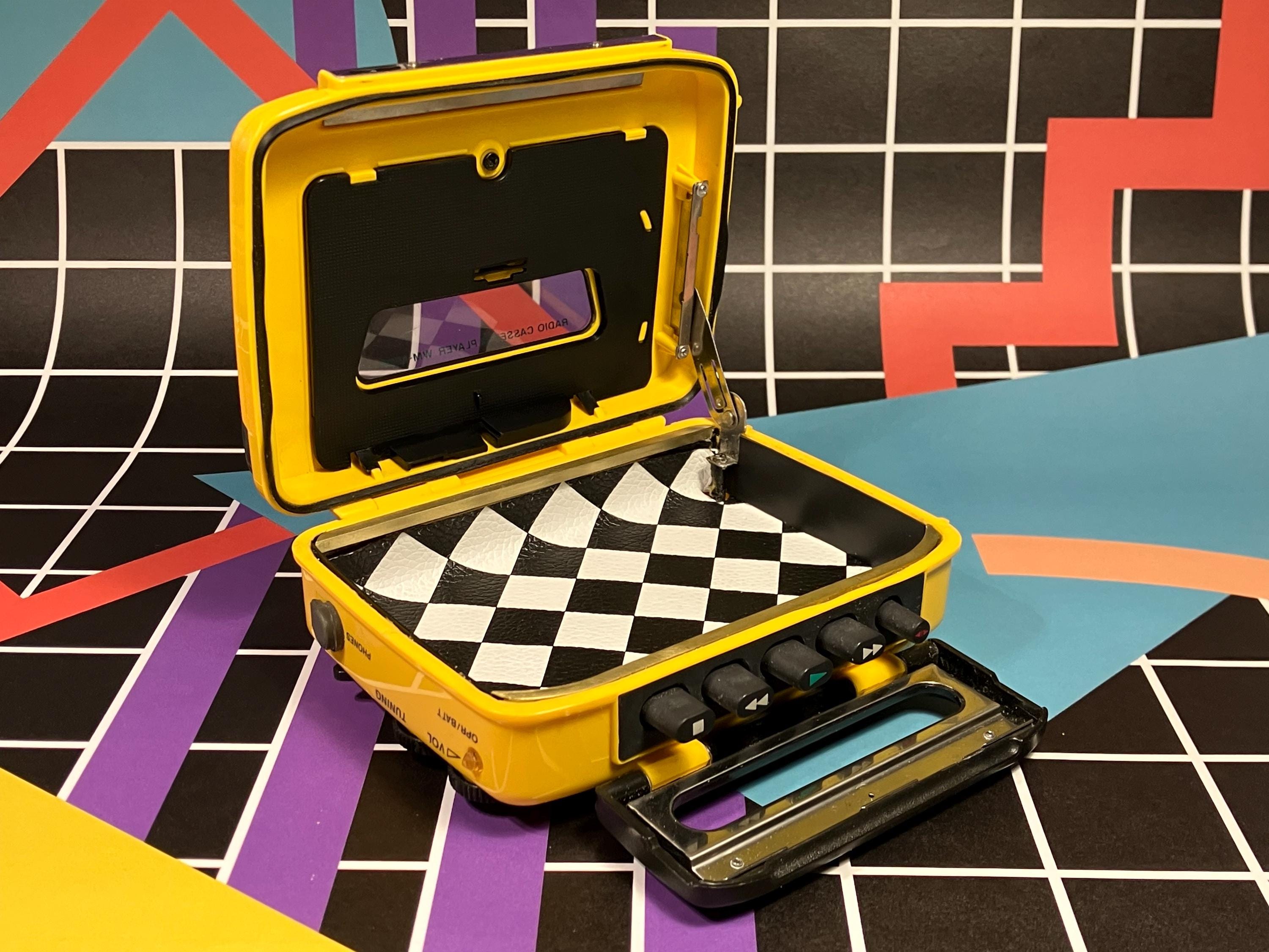 Walkman Wallet Checkerboard Vinyl Interior - Etsy
