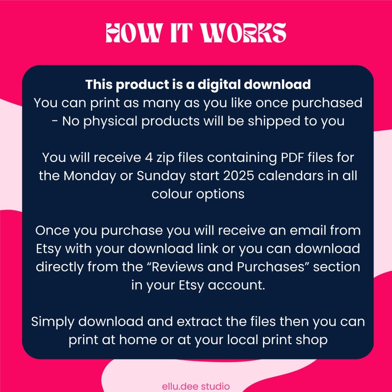 2025 Printable Monthly Calendar - A4 Landscape - 8 Colour Options With ...
