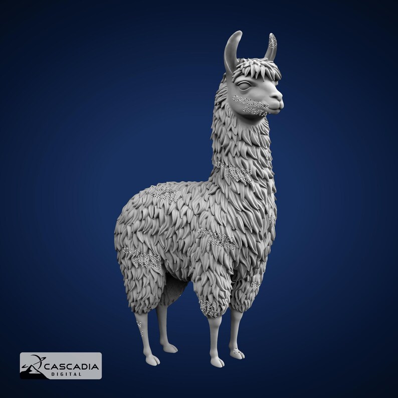 Llama Alpaca - Laser PNG, Depth Map, and SVG for Glowforge and ...