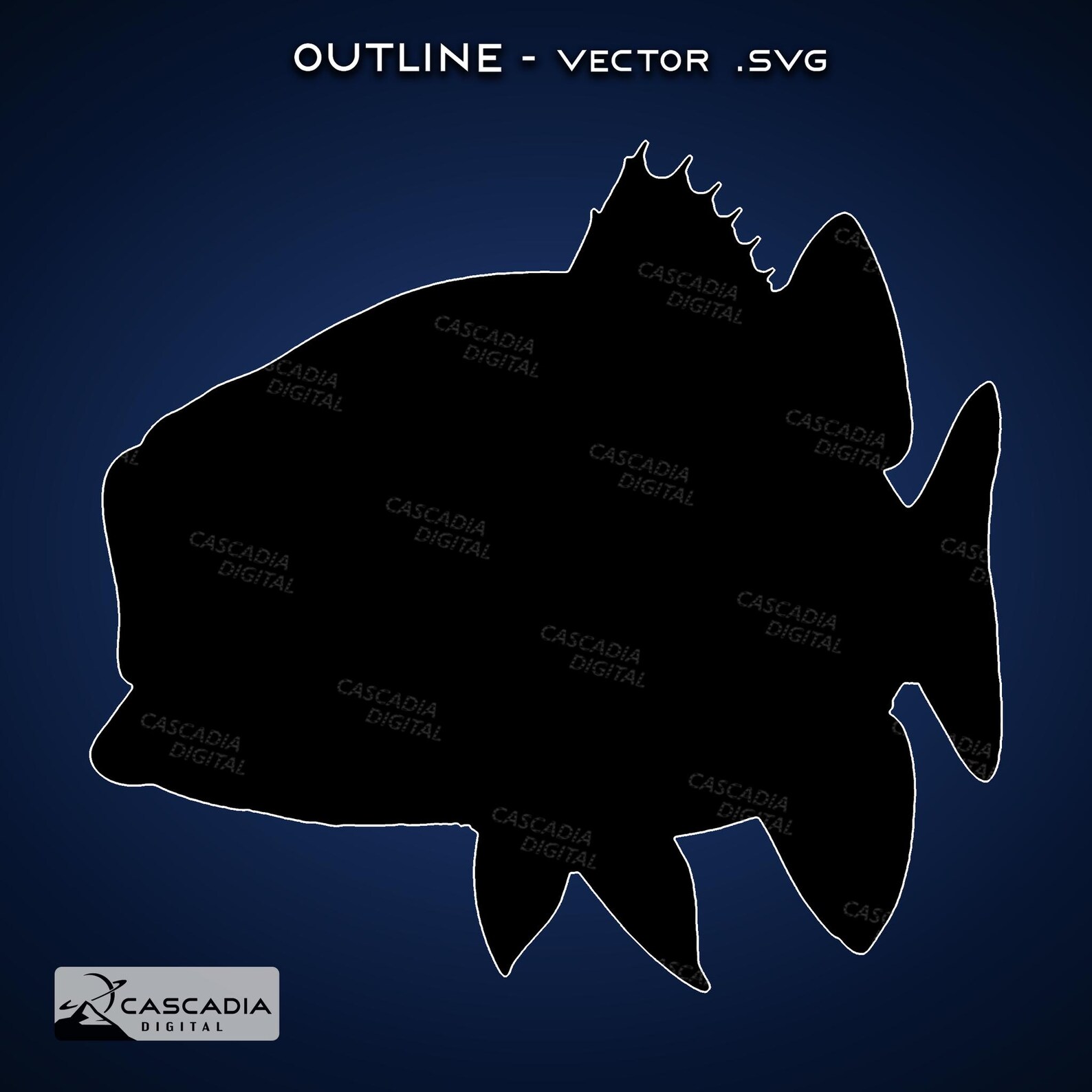 Large Mouth Bass - Laser PNG, Depth Map, and SVG for Glowforge and ...