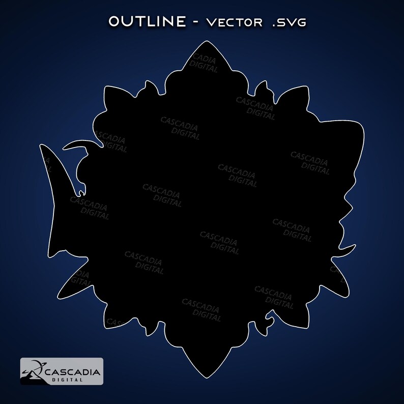 Shark Native Inuit - Laser Engrave 4K PNG Image, Depth Map, Exact ...