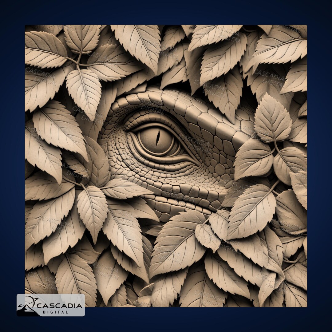 Raptor Eye in Leaves - Laser Engrave PNG for Glowforge and Lightburn - Etsy